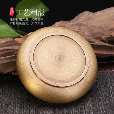 纯号铜香炉沉香熏室香m炉家用内盘香炉大檀香炉安香H-201712薰神