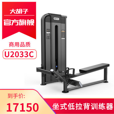 DHZ 大胡子运动健身器材U2033C坐式低拉背训练器专业室内家用商用