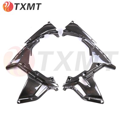 适用阿普利亚 Aprilia RSV4摩托车改装碳O纤维前整流罩 仪表侧板