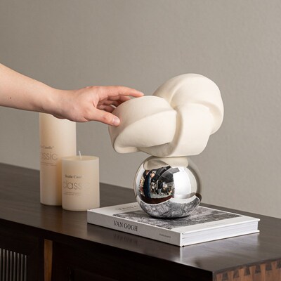 Rzone 高级感抽象扭曲几何小z雕塑艺术装饰摆件不规则客厅几何摆