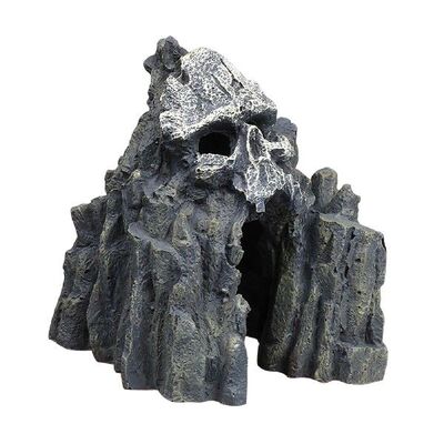 极速Aquatic Skull Mountain Decor Cave RoQckery Ornament