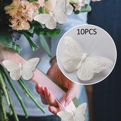 极速10 Pieces Butterfly Decor Fashion WhiteP for Restaurant
