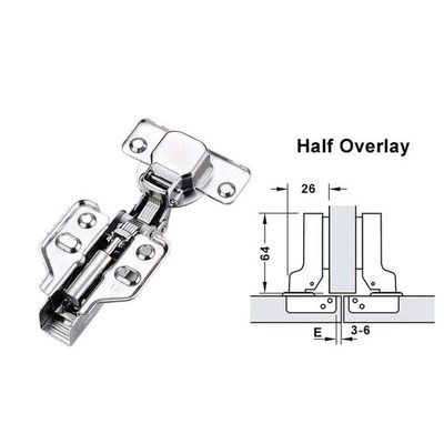 10Pcs Cabinet Hydraulic Hinges 35mm Stainless Steel XCupboar