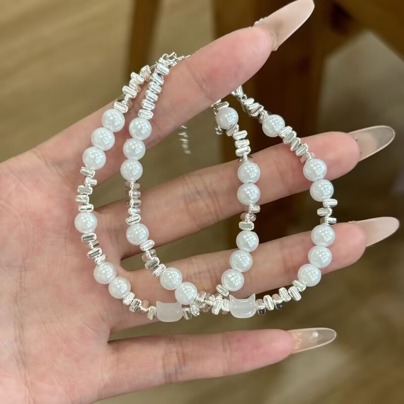 甜妹风KT猫手链少女闺蜜小众百搭送女友清冷感精致手环ins风手饰