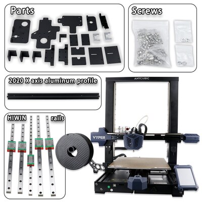 3D印表机配件滑轮升级导轨r套件全金属CNC加工适用于Vyper3D印表