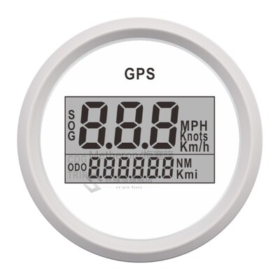 2 52mm GPS Speedometer Odometer Digital GPS Boat SpYeedome