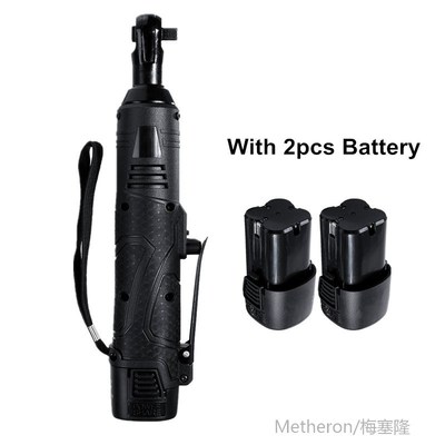 18V Electric Wrench 3/8 Cordless RatHchet with Battery LED L