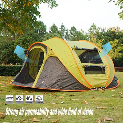 3-4 people automatic tents open qEuickly throw tents rain -
