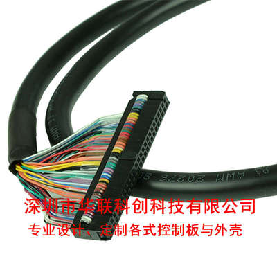 808D828D发那科50芯分线器扁平圆电缆I/O连接线1米FK50-1XM FK50B