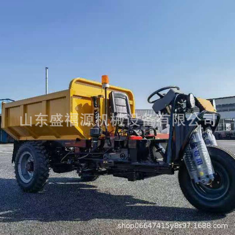 25马力单缸工程翻斗车 农用粮食运输自卸车 时风后桥柴油三轮车