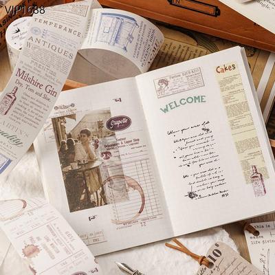 极速Letter Washi Pnaper Masking Tape for Collage Junk Journa