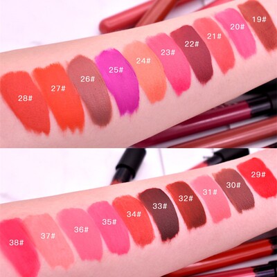 极速38 Color Lipstick Waterpyroof Long Lasting Matte Shimmer