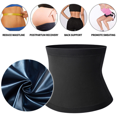 极速Neoprene-Free Waist Trainer SweatH Trimmer Belt Women Sl