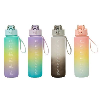 极速1000ml Fitness Water BottAle Gradient Color Bike Water