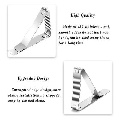 极速24 Pack Taiblecloth Clips Outside Table Clips,Table Clot