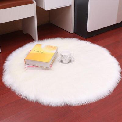 新品Round Soft Sheepskin Carpet for Living room FluffyZ Faux
