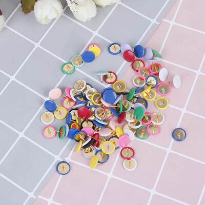 新品100pcs Push Pins Thumb Tacks E适用于 Office School Notic