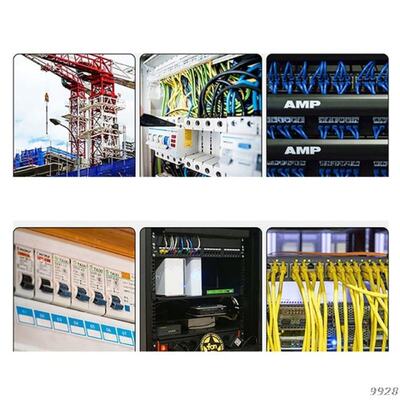 极速\r500Pcs Cable Sticker 3.30x1.0F2in Oil-proof Tear-resis