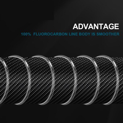 新品100M Fluorocarbon Cotating Fishing Line Carbon Fiber Mon
