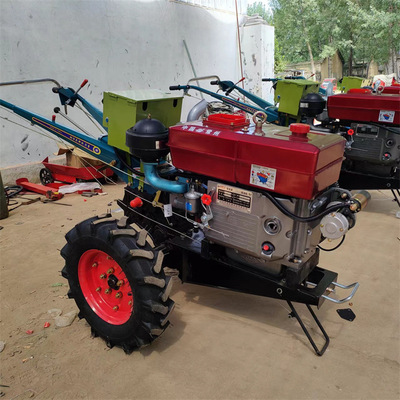 果园大棚手扶打田机 菜园果园微耕拖拉机 农用12马力整地机