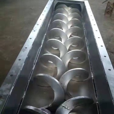 不锈钢连续无轴螺旋输送机叶片 铰龙Shaftless screw machine