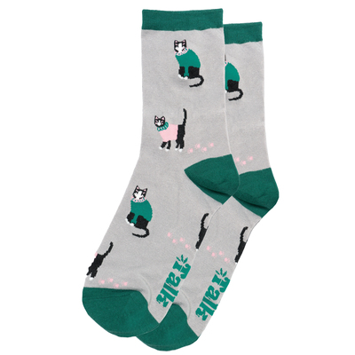 竹纤维抗菌防臭Sunflower Bumblebee向日葵大黄蜂蜜蜂中筒女袜ST