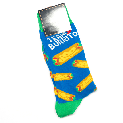 舒适棉墨西哥玉米卷饼TEAMS BURRITO中筒男袜DH148