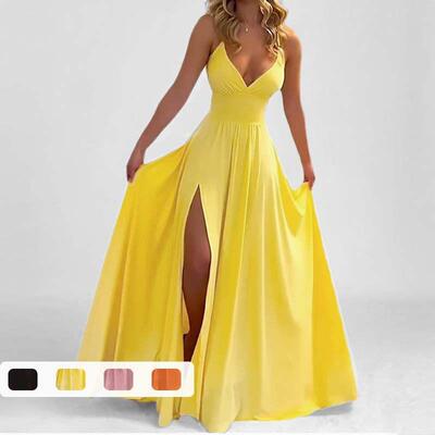 This Flowy Pink Chiffon Gown That Makes Heads Turn For