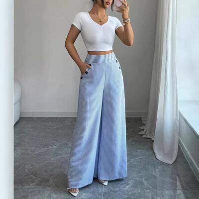New Spring Summer Fashion Womenswear Simple Woven Elegant