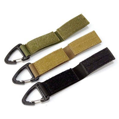 极速Ouatdoor Tactical Webbing Buckle Nylon Carabiner Keychai