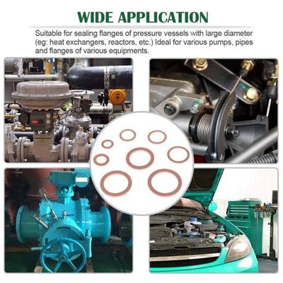 极速Copper Washers, 320Pcs 12 Sizes, Copper Metric SXealing