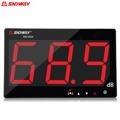 极速深达威SW-k525A大屏幕噪音计壁挂式分贝仪环境噪声测试仪家用