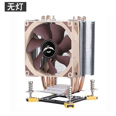 12代四热管1151cpu散热器9cm电脑1200cpu风扇4针静音lga1155 1366