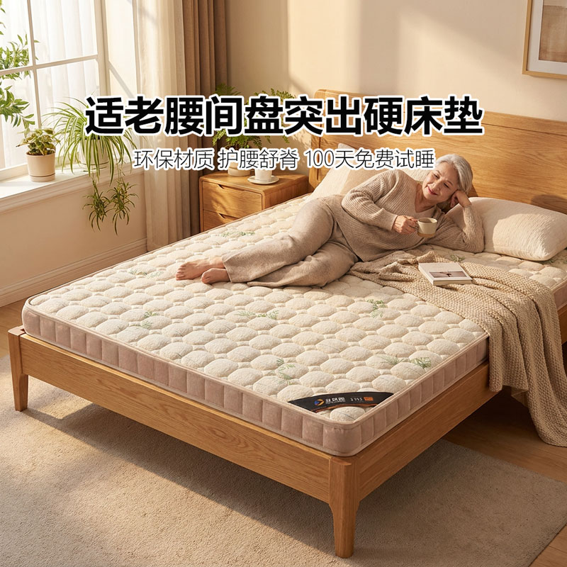 菲欧宫腰间盘突出硬床垫适老椰棕黄麻护腰护脊儿童榻榻米0胶0甲醛