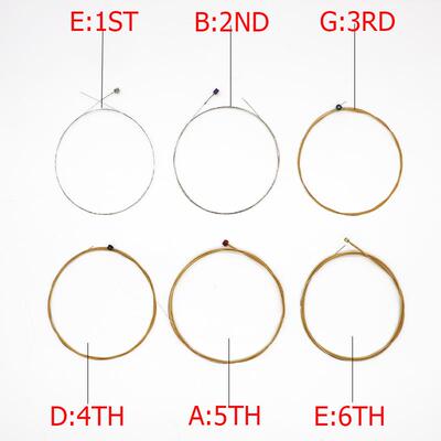极速One Set Of 6k Strings Acoustic Guitar Strings EZ890 - EZ