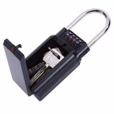 好货new4 Digit Combination Password Safety Key Box Lock Padl