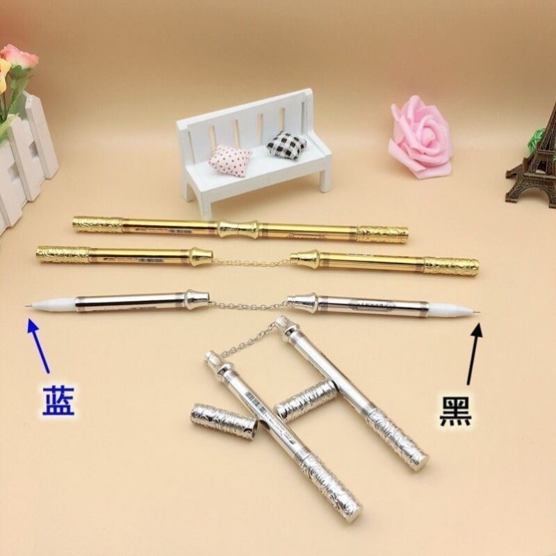 好货金箍棒可收缩钢笔金箍棒双头钢笔金箍棒圆珠笔减压转转笔地可