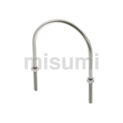 UB UBSU3/4/4-M5/6/6-M5/8/8-M5/10/10-M6/12/16 配管用U型螺栓