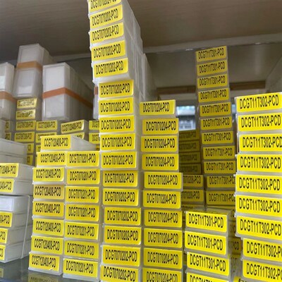 金刚石车刀内孔PCD铜铝用DCGT070204 11T304高光镜面去刀纹镗刀片