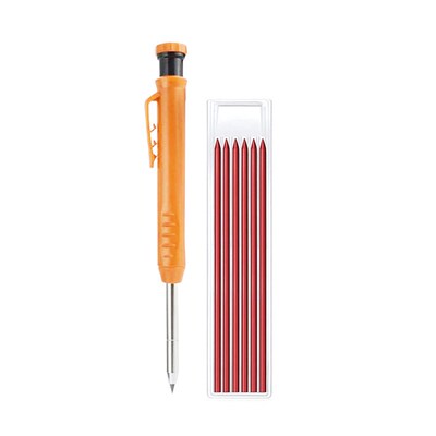 极速Solid Carpenter Pencil With C6Pcs Refill Les Woodworking