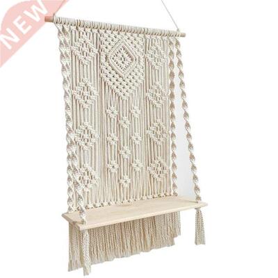 极速Handme Lace Wall Hanging RacCk Indoor Rope Plant Hanger