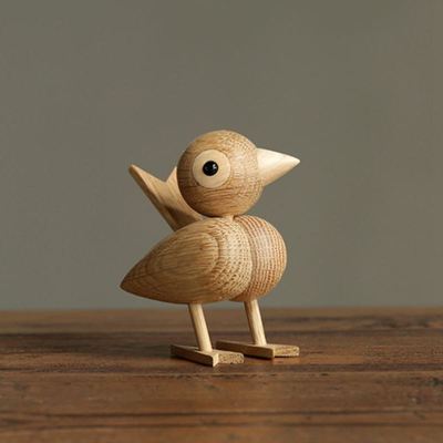 极速Animal atues Home Decor Wood SpFarrow Bird Puppet Wooden