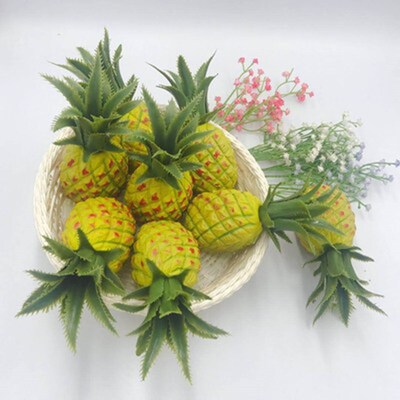 极速1 Pc Artificial Pineapple Foam FFake Tropical Fruit Dini