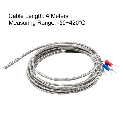 极速Pt100 Tehmperature Sensor Probe 5M Cable 4mmx30mm Thermo