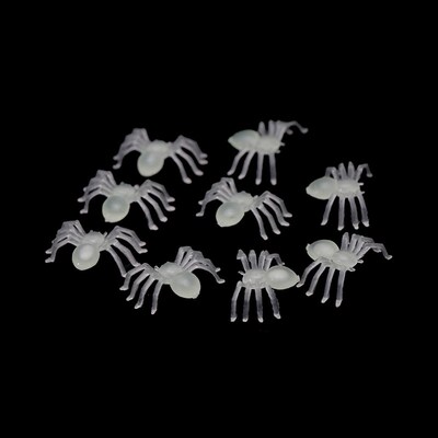 新品20/50pcs Simulation Plastic Bugs Fake SpiPders for Hallo