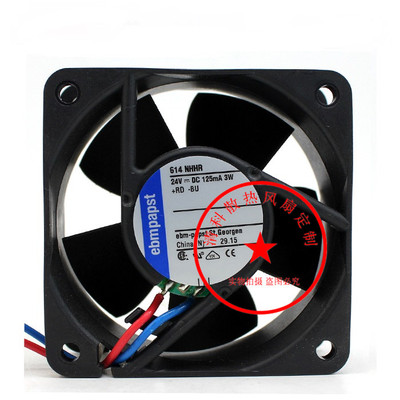 新品614NHHR 原装德国ebmpaupst 24VDC 3.0W 60*60*25MM 设备轴流