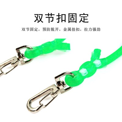 速发加粗筋钓鱼绳子实芯失手绳高弹力伸缩放杆溜鱼绳子护竿绳