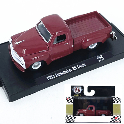 1:64M2车模1954 Studebaker3RTruck皮卡仿真合金汽车模型收藏摆件