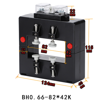 电流互感器开口式开合式开启式方孔铜排铝排DP/DB46/58/BHK-0.66