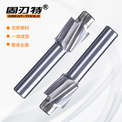 高速钢直柄沉头铣刀螺丝螺帽平底带导柱白D钢镀钛M34568M10M12锪